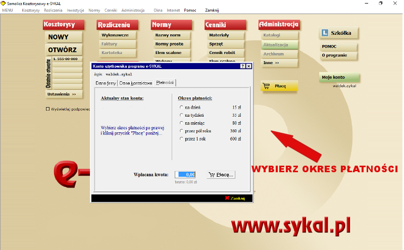e-SYKAL krok po kroku | Sykal