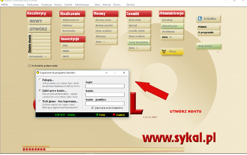 e-SYKAL krok po kroku | Sykal